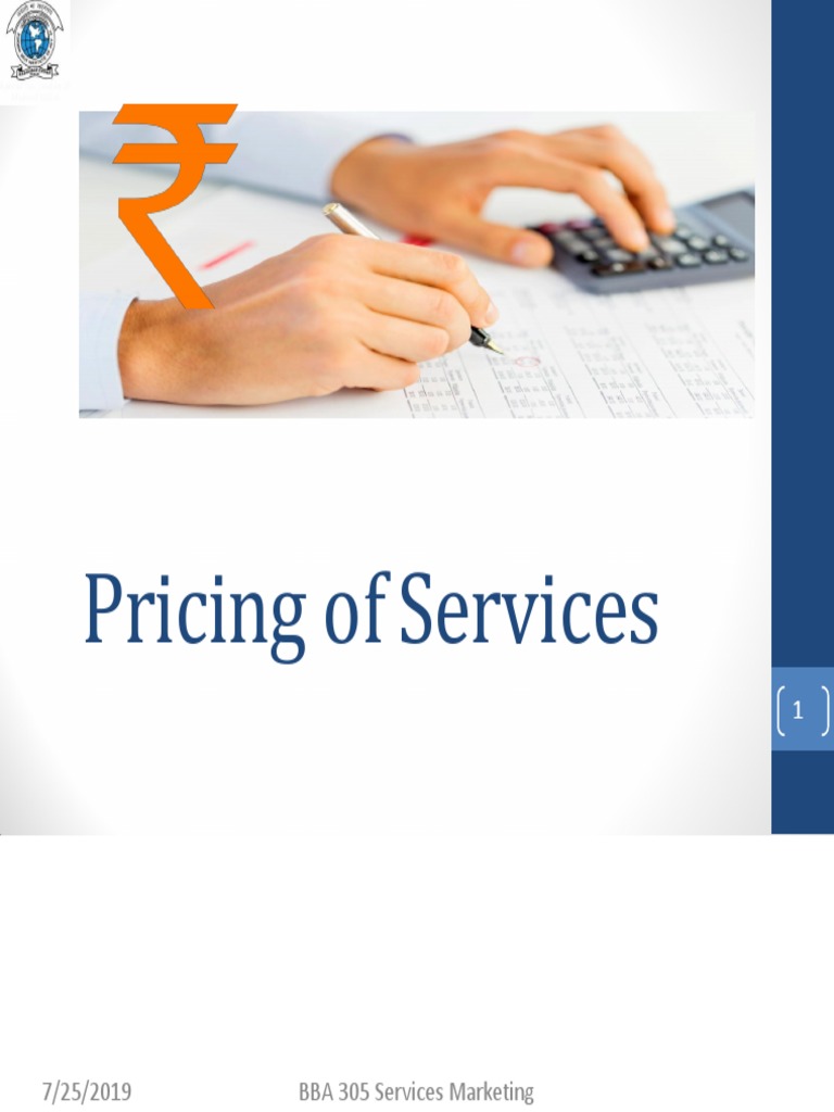 Pricing Strategies for Services Based on Customer Definitions of Value ...