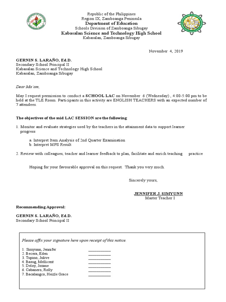 LAC Letter Nov 4 | PDF