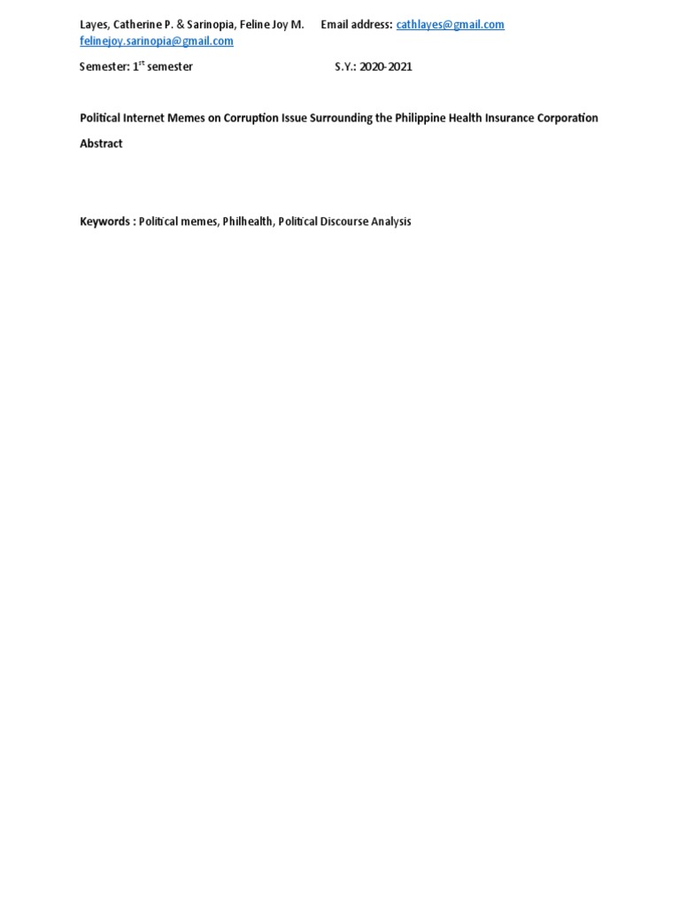 Philippine Political Memes Analysis | PDF | Meme | Discourse