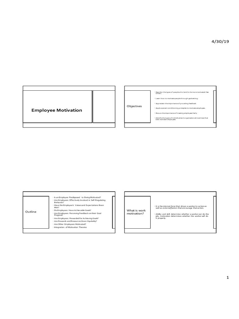 9 - Employee Motivation | PDF | Motivational | Motivation