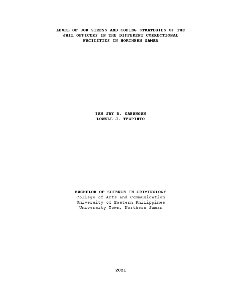 Appendix A. Sample Preliminaries For Research Proposal | PDF | Science ...