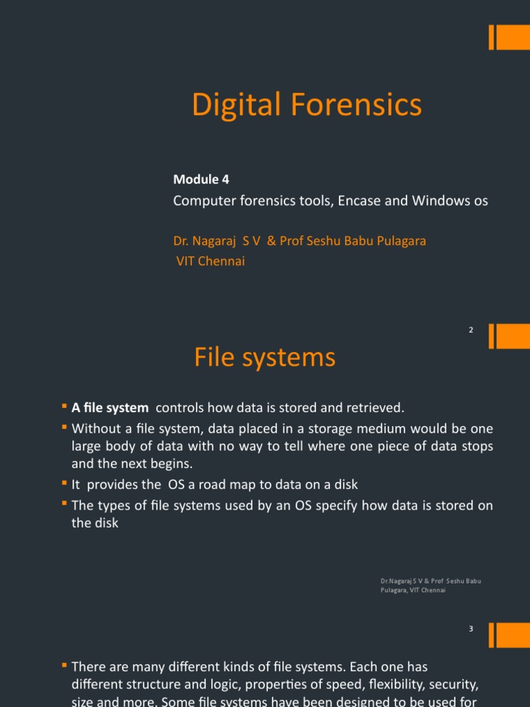 Digital Forensics: Computer Forensics Tools, Encase and Windows Os | Download Free PDF | File ...
