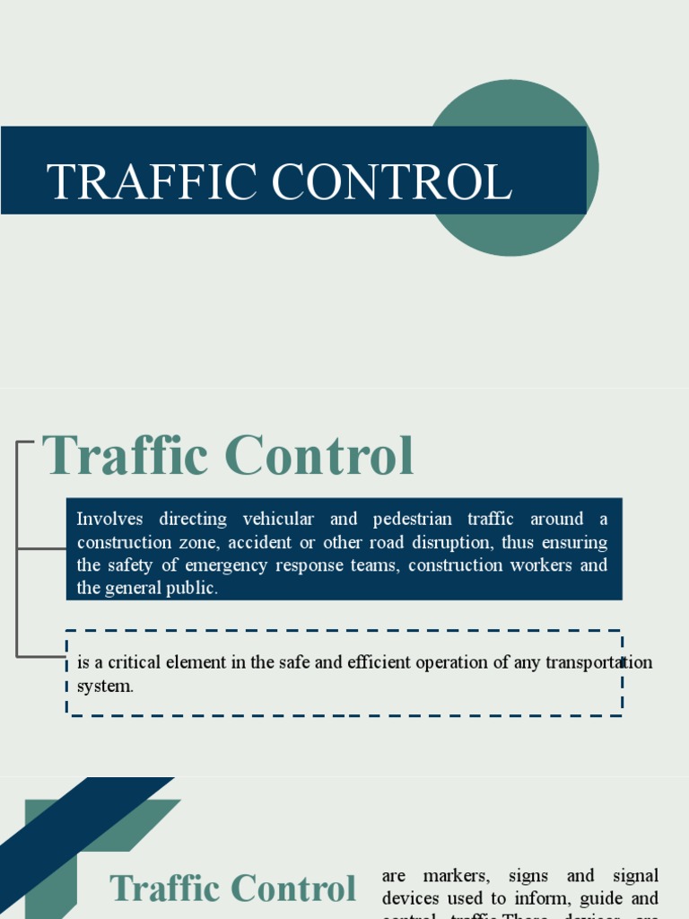 Traffic Control | PDF | Traffic | Road