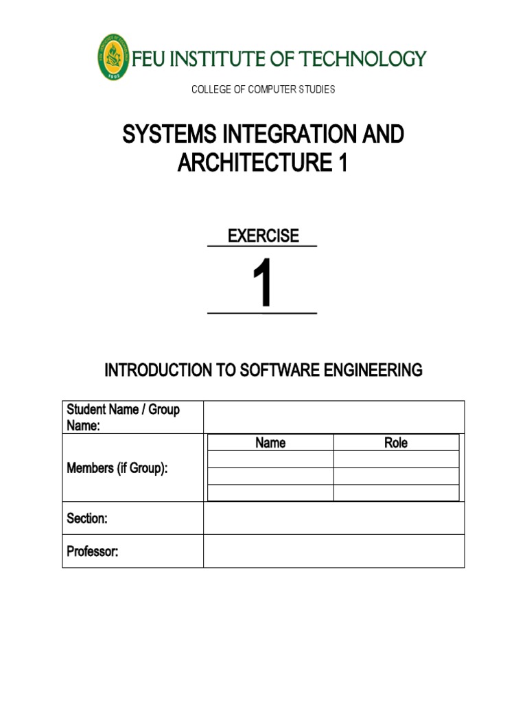 Systems Integration and Architecture 1: Exercise | Download Free PDF ...