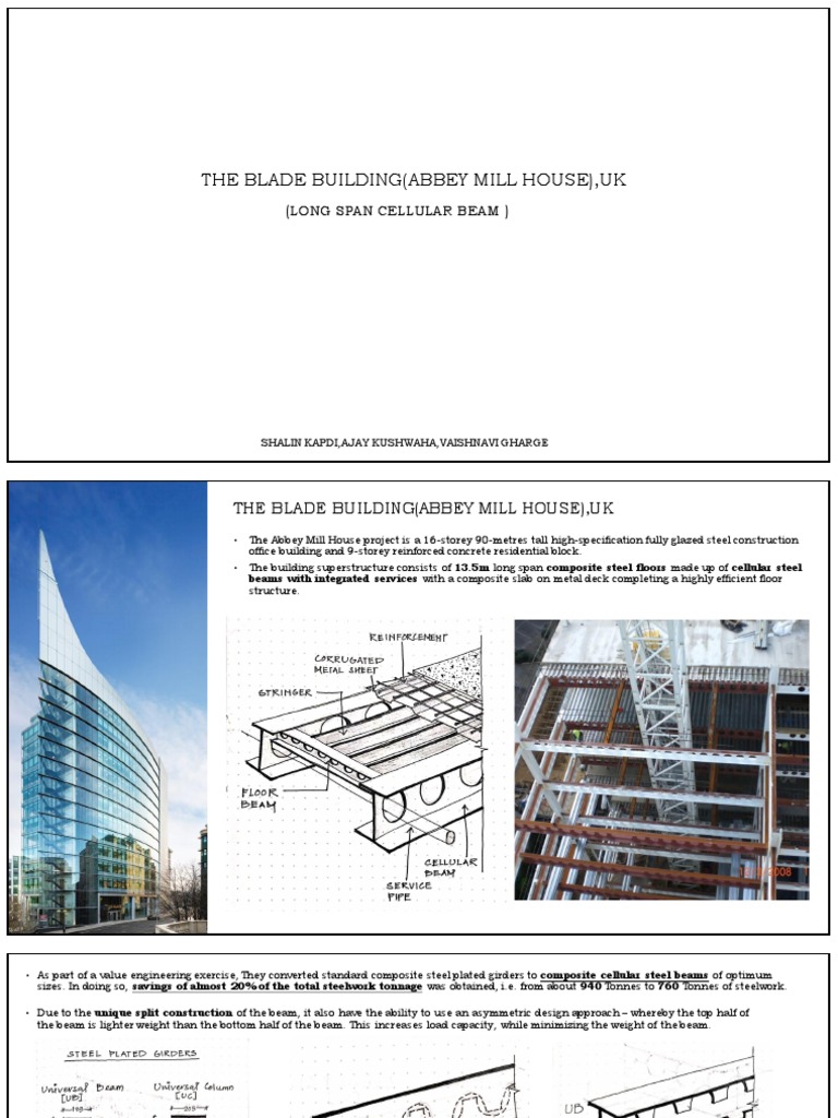 The Blade Building | PDF | Beam (Structure) | Reinforced Concrete