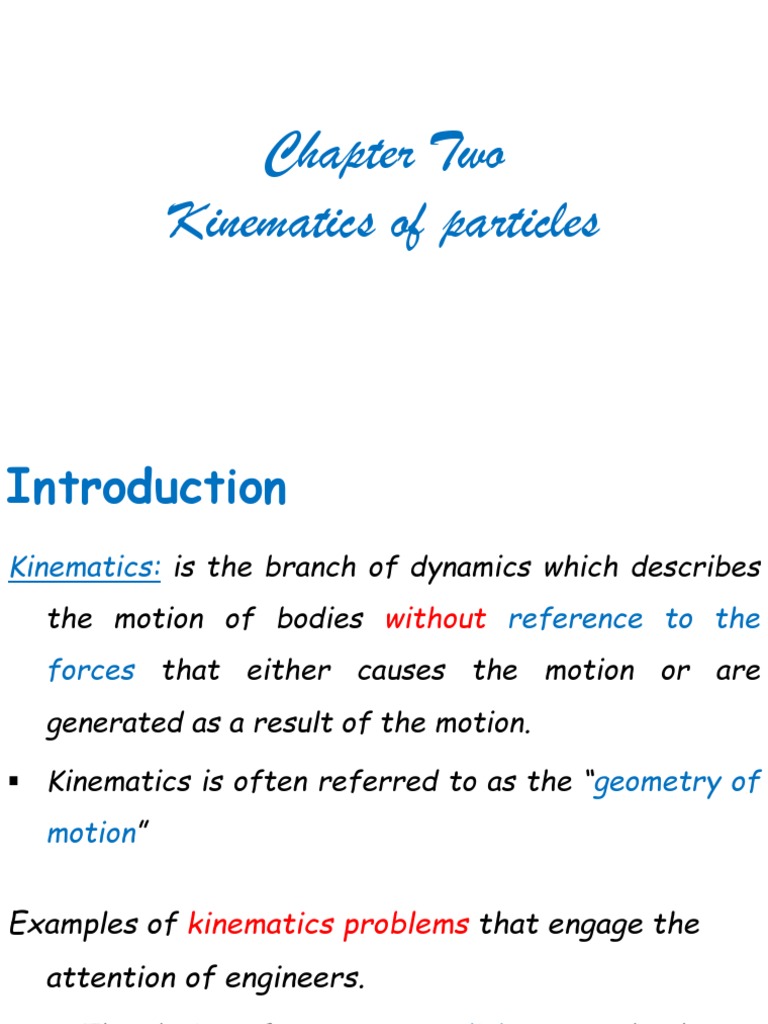 Chapter 2 | PDF | Kinematics | Acceleration
