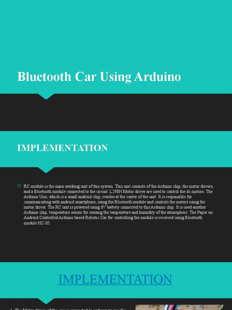 Bluetooth Car Using Arduino | PDF | Bluetooth | Arduino