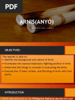 Arnis PPT 1 | PDF | Foot | Combat Sports