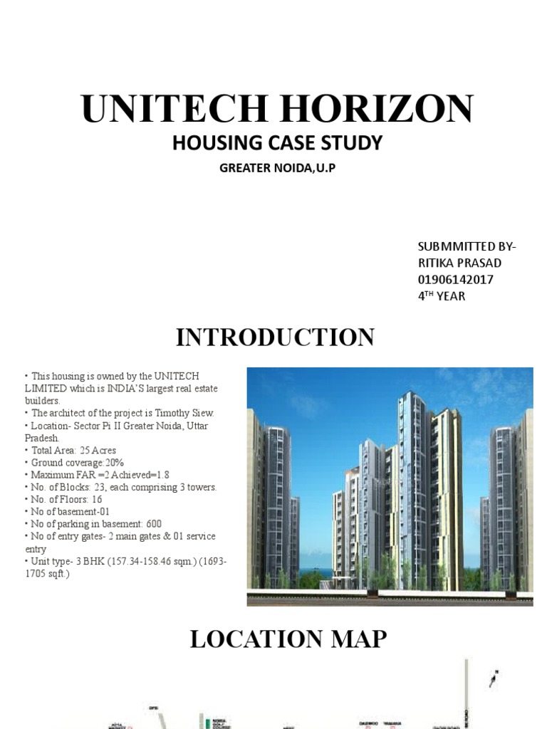 Unitech Horizon: Housing Case Study | PDF