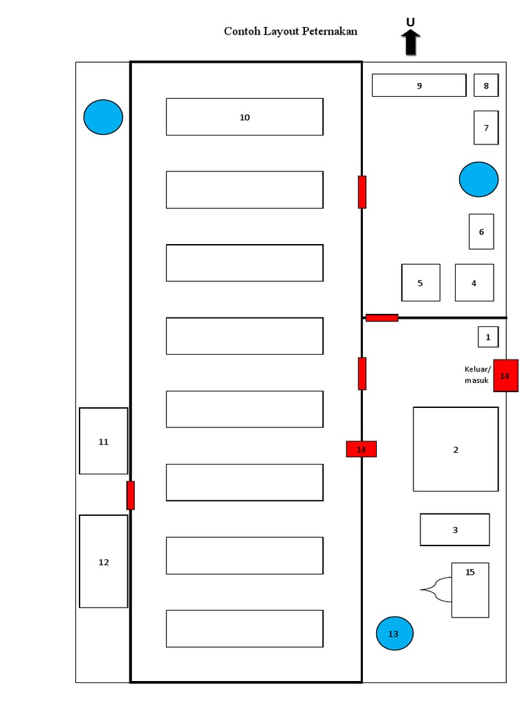 Contoh Layout Peternakan | PDF