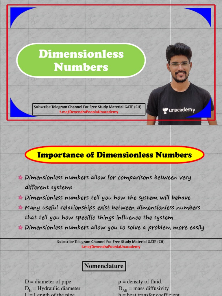 Dimensionless Numbers | PDF | Boundary Layer | Heat Transfer