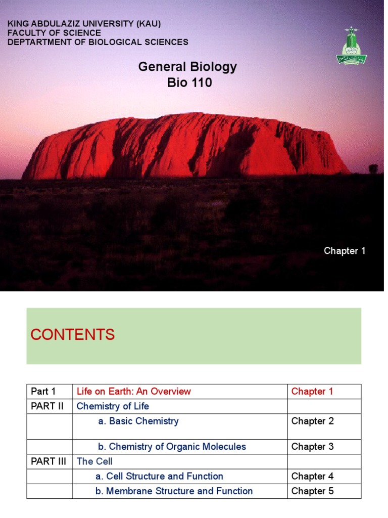 Bio 110 Chapter 1 | PDF | Organisms | Life