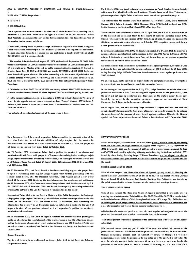 RULE 113 - ARREST Cases | PDF | Bail | Arrest