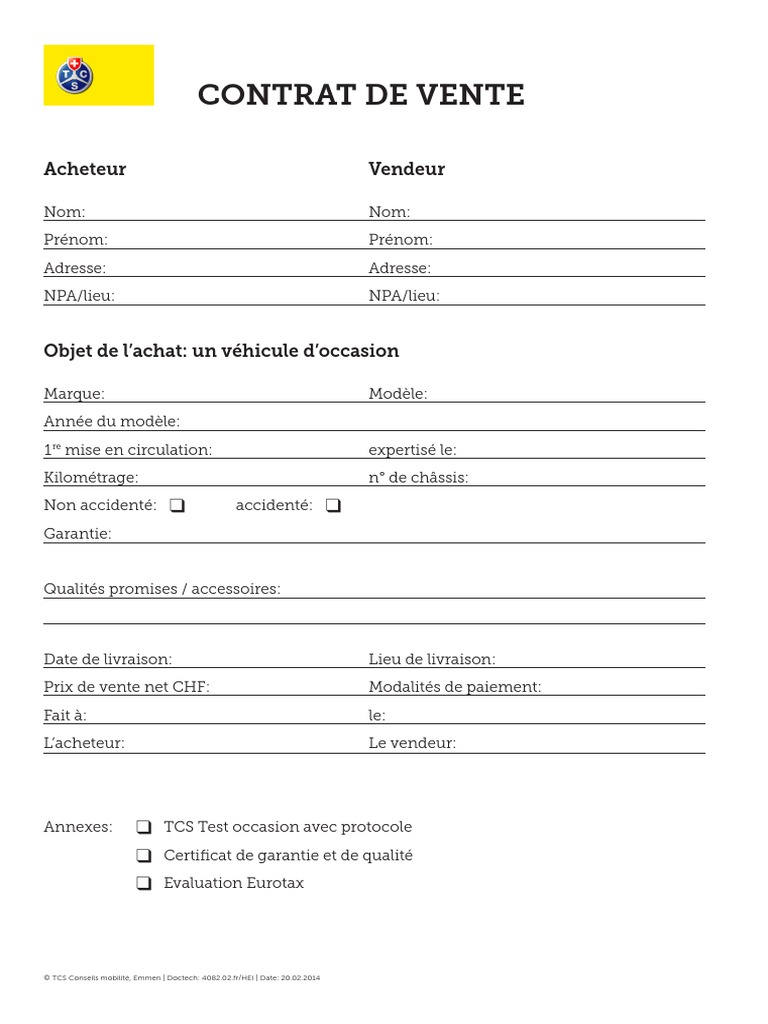 Contrat de Vente | PDF