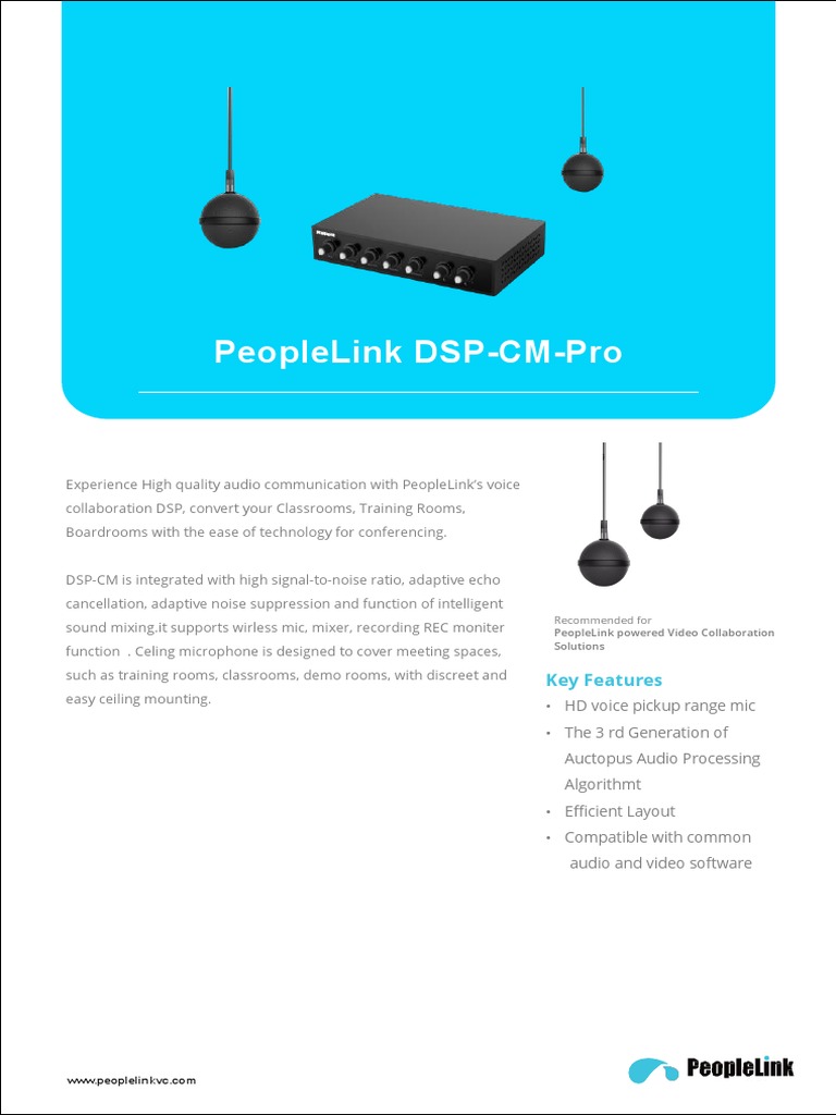 Introducing the PeopleLink DSP-CM-Pro: A Powerful Digital Audio ...