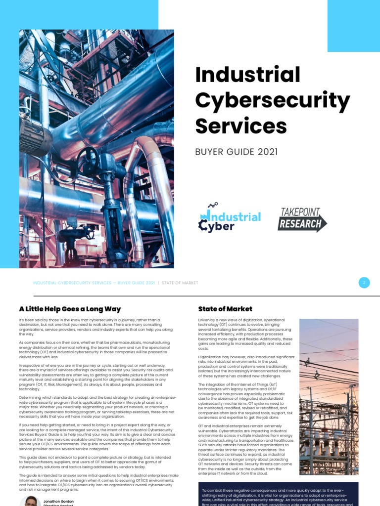 Industrial Cybersecurity Services Buyers Guide 2021 | PDF | Security ...