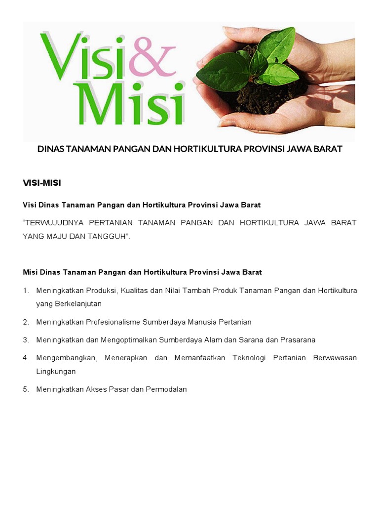 Visi-Misi DTPH | PDF
