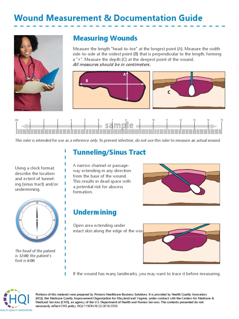Nurs Wound Measurement Documentation Guide 092016 Final | PDF | Wound ...