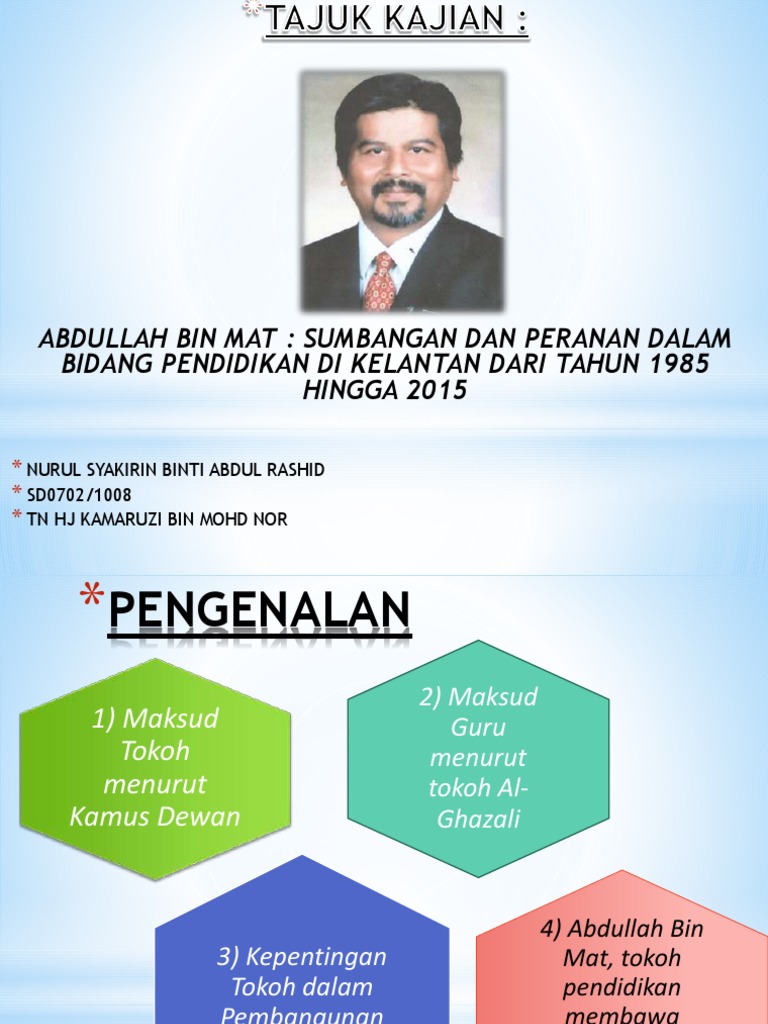 Contoh Slide Powerpoint Tema Tokoh | PDF