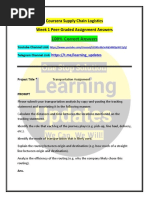 Coursera Supply Chain Operations Week 4 Peer-Graded Assignment Answers | PDF | Thought | Six Sigma