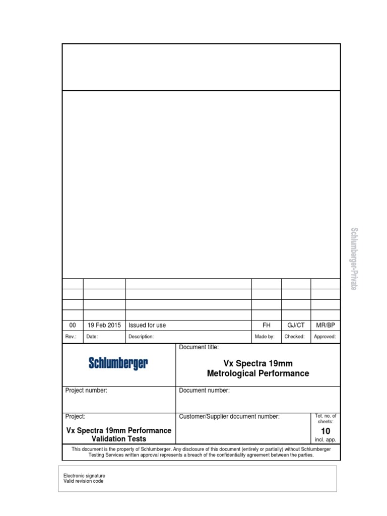 VX Spectra 19mm Metrological Performance - 6620824 - 01 | PDF | Flow ...