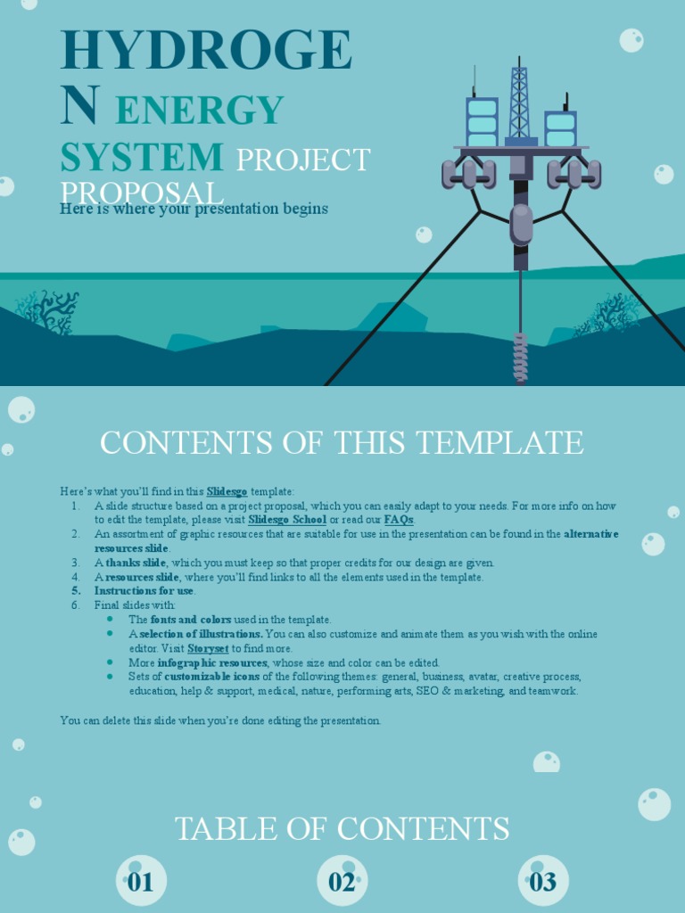 Hydrogen Energy System Project Proposal by Slidesgo | PDF | Planets ...