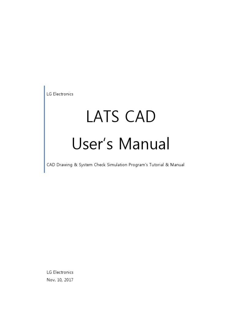 Lats Cad User's Manual: LG Electronics | PDF | Menu (Computing ...