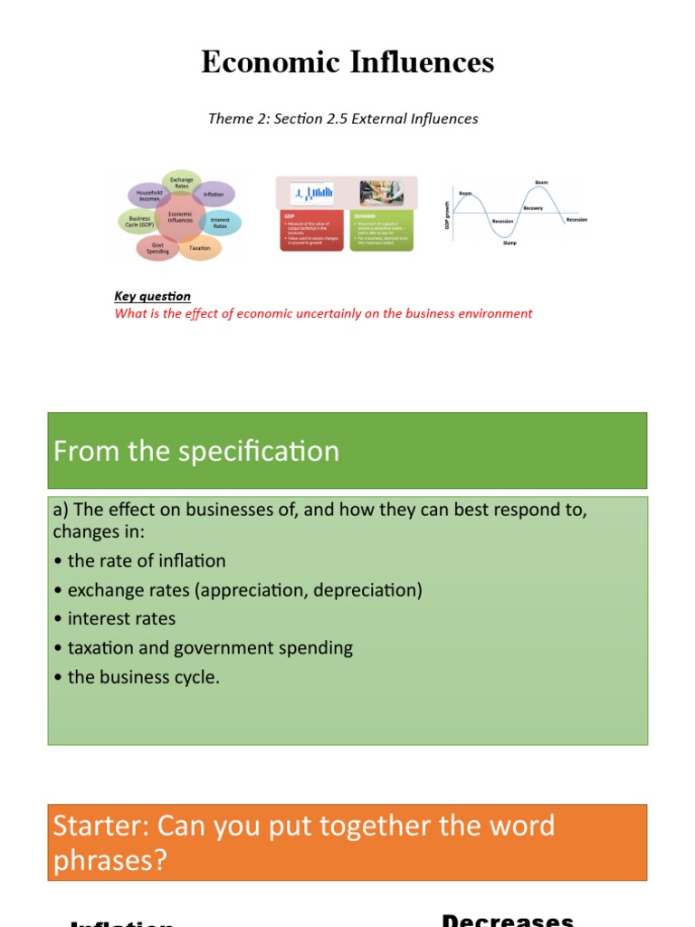 1 Economic Influences 2021 | PDF | Taxes | Inflation