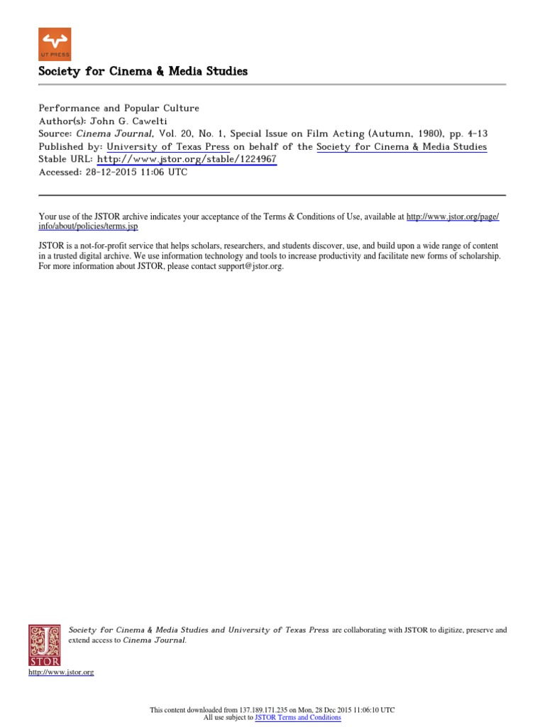 Society For Cinema & Media Studies | PDF | Aesthetics | Reality