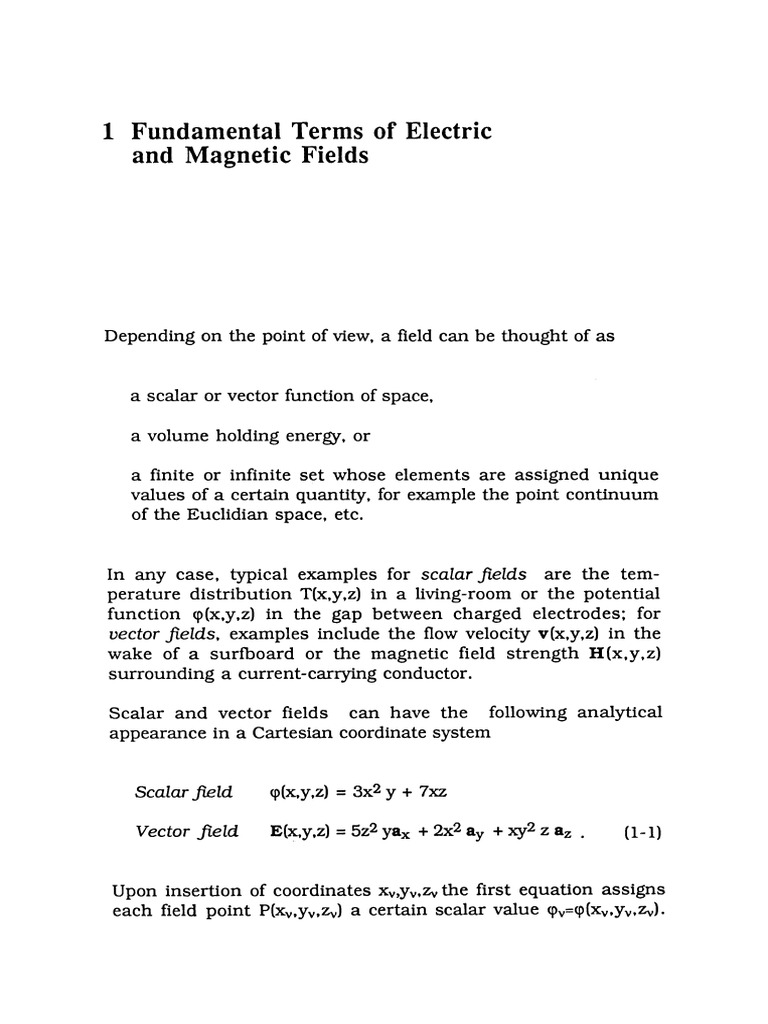 Field Theory Concepts-Edit Part1 | PDF | Magnetic Field | Flux