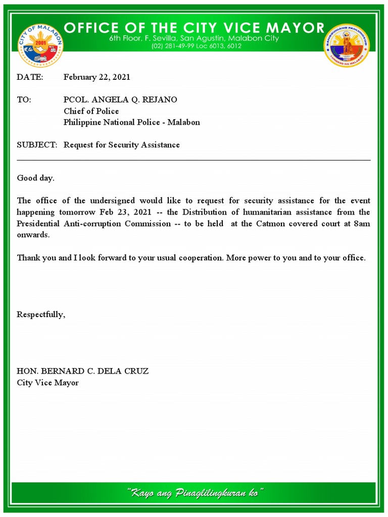 PNP Letter | PDF | Social Science