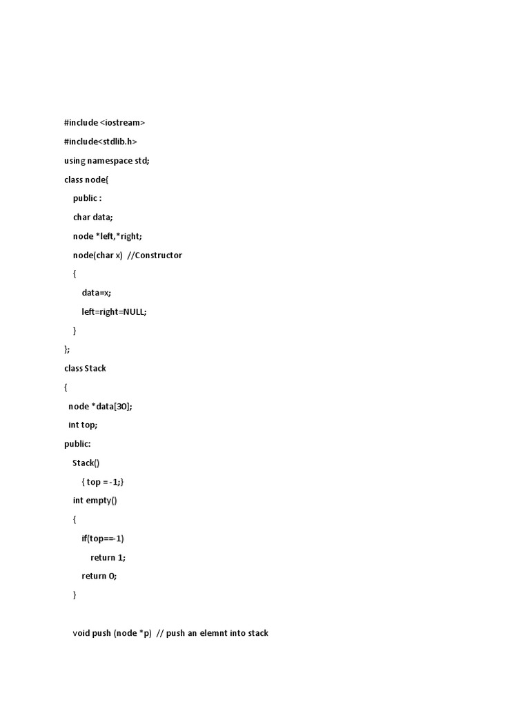 Expression Tree Operations in C++ | PDF | Programming Paradigms ...