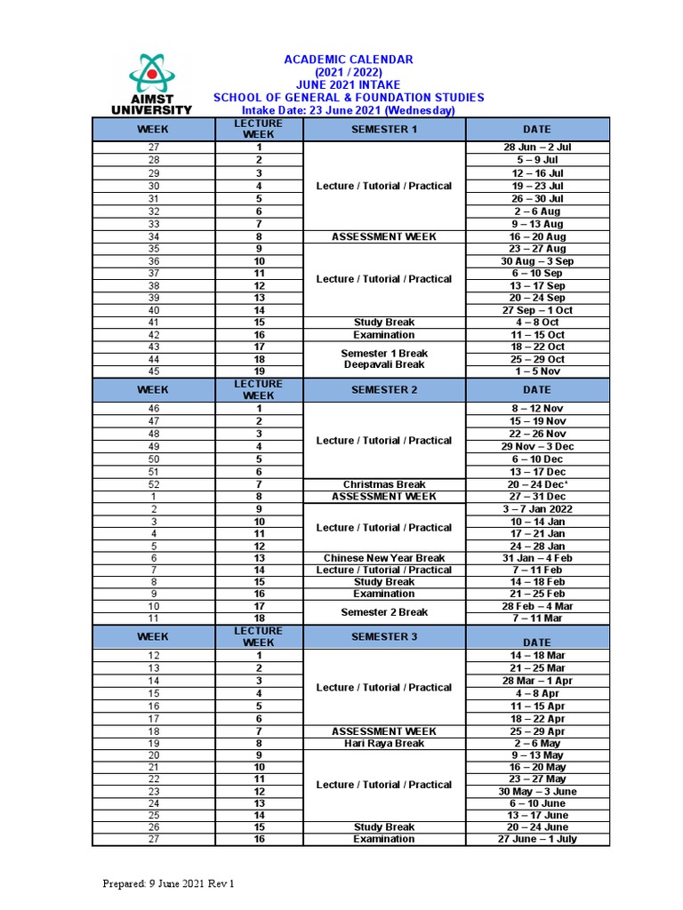 SGFS Academic Calendar 2021 | PDF | Academic Term | Educational ...