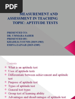The Differential Aptitude Test (DAT) | PDF | Test (Assessment) | Reason