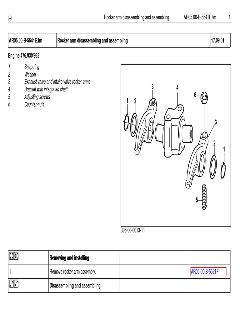 Proper Disassembly and Reassembly of Engine Rocker Arms | PDF ...