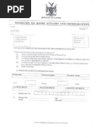 Visa Application Form - Namibian Home Affairs Form | PDF | Travel Visa ...