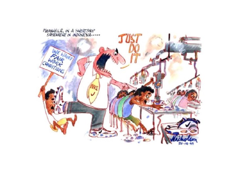 Cartoon A Nike Sweatshop in Indonesia | PDF