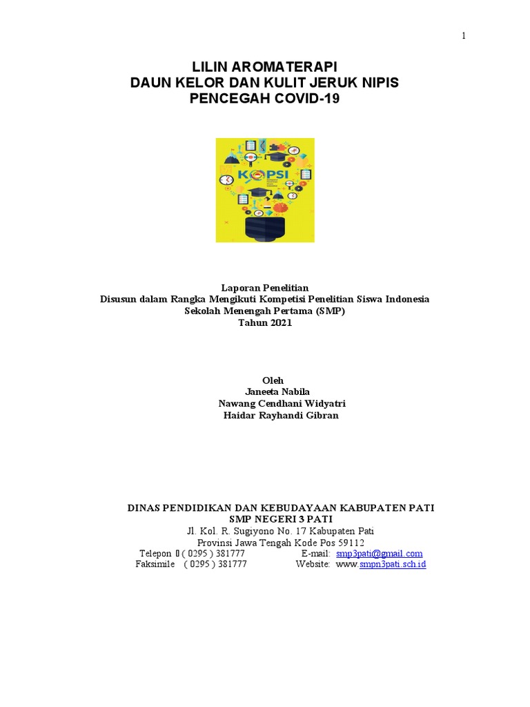 Lilin Aromaterapi Revisi | PDF