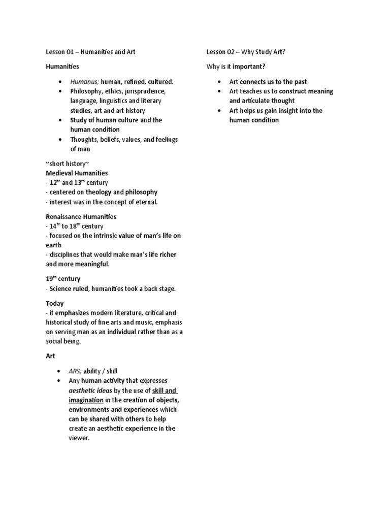 Humanities: Aesthetic Ideas by The Use of Skill and | PDF