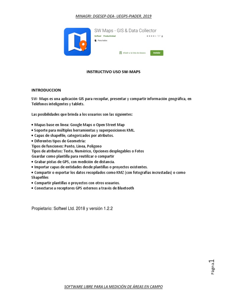 MANUAL SWMaps 03 | PDF | Sistema de información geográfica | Archivo de ...