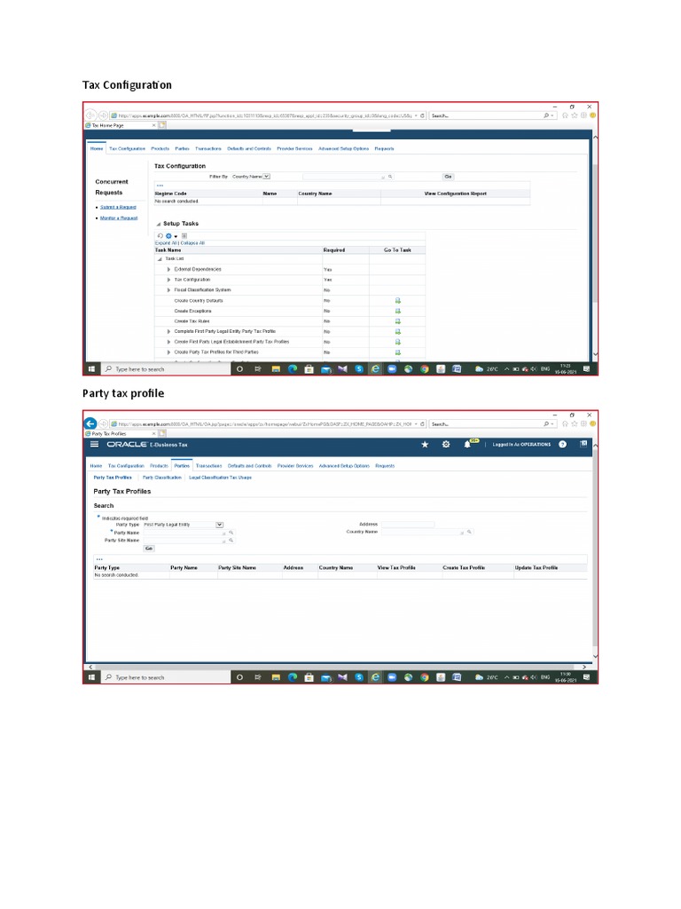 Tax Configuration Guide and Setup | PDF
