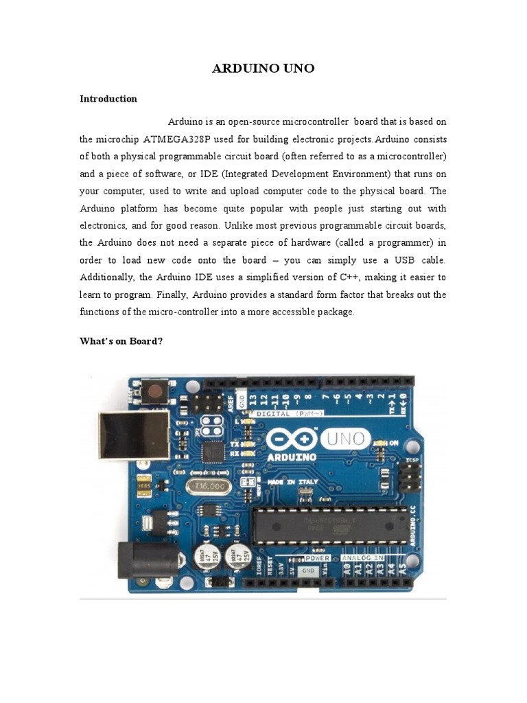 Arduino Uno | PDF | Arduino | Computer Engineering