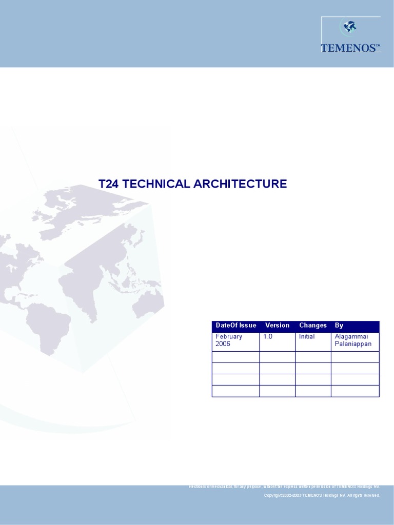 T24 Technical Architecture | PDF | World Wide Web | Internet & Web