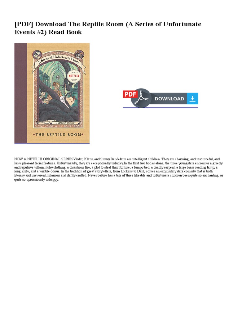 (PDF) Download The Reptile Room (A Series of Unfortunate Events #2 ...