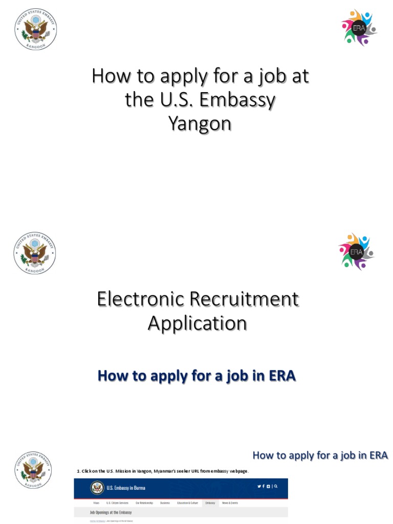 Applying for U.S. Embassy Jobs in Yangon | PDF | Information Technology ...