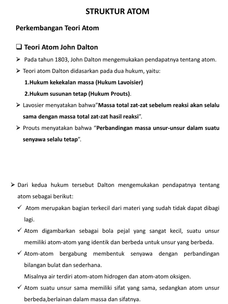 STRUKTUR ATOM | PDF