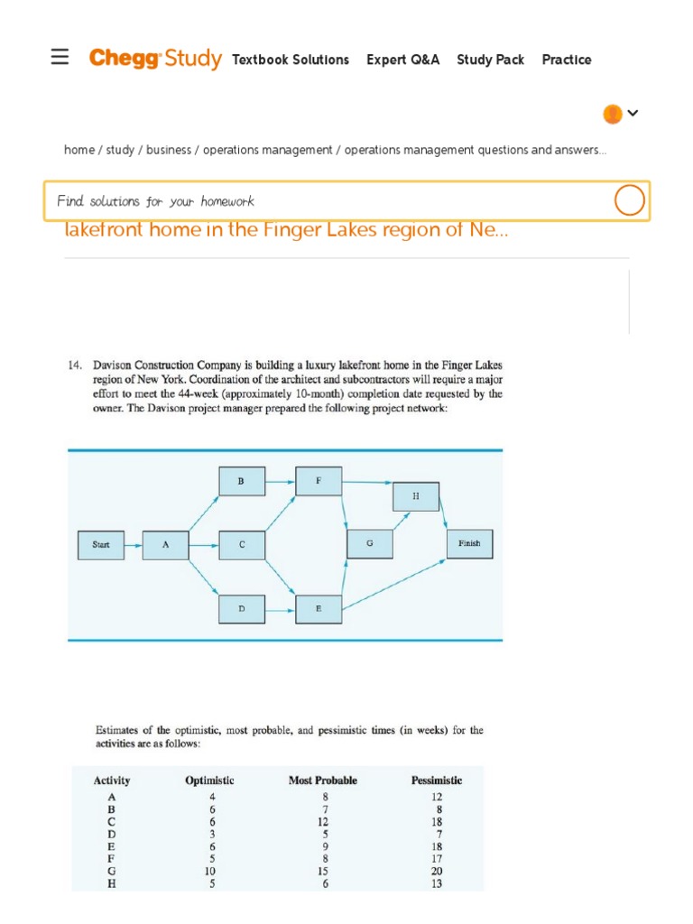 Question: Davison Construction Company Is Building A Luxury Lakefront ...