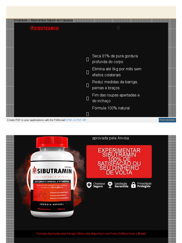 Emagrecedor Sibutramin | PDF Emagrecedor Sibutramin | PDF