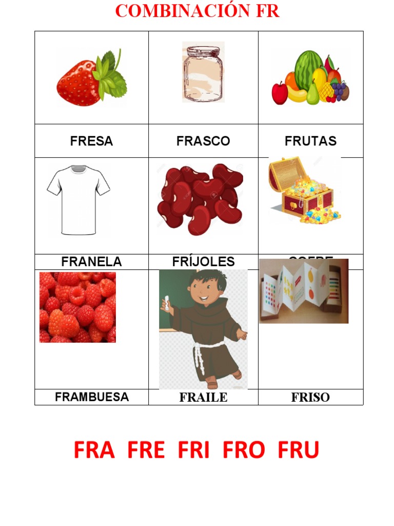 Palabras Con Fr Sílabas Trabadas Aprende A Leer Y Escribir, 48% OFF