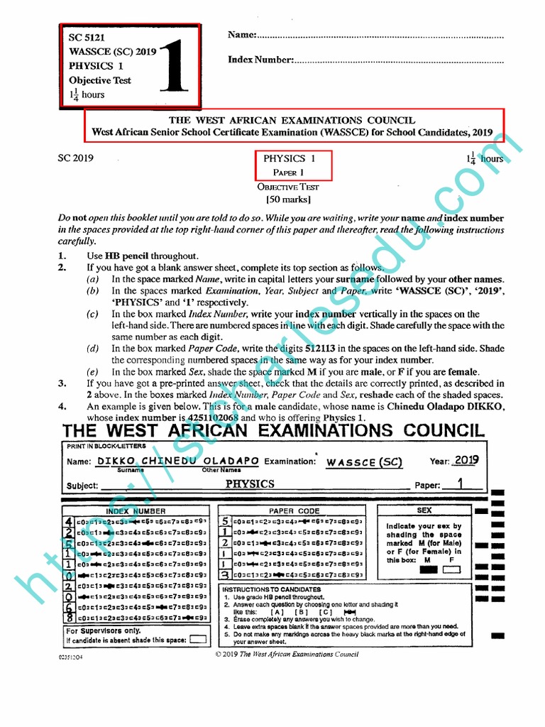 Free WAEC Physics Past Questions PDF Download | PDF | Heat | Force